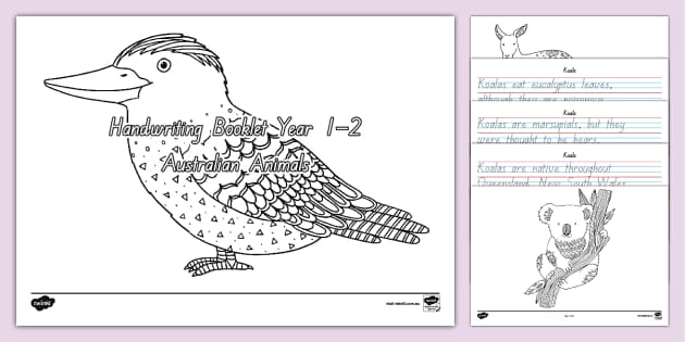 Year 1 2 Australian Animals Handwriting Examples To Copy PDF Year 1 2 Australian Animals Handwriting Examples To Copy PDF