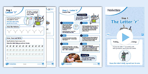 Twinkl Handwriting Scheme: Step 1 Letter 'r' Pack