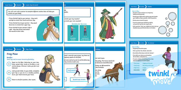 KS1 Cool-Down Cards Set 1 - KS1 PE Lesson (teacher made)