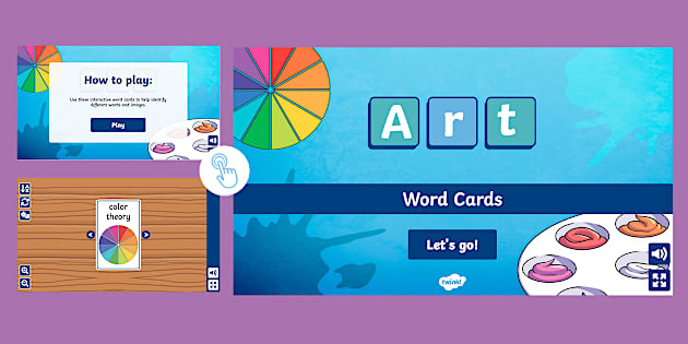 Tier 3 Art Vocabulary Interactive Word Cards - Twinkl
