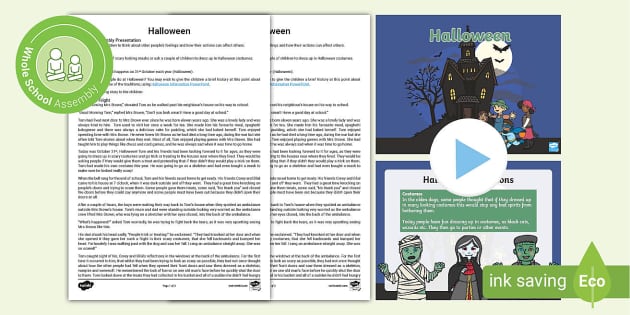 This Halloween Assembly teaches empathy towards others