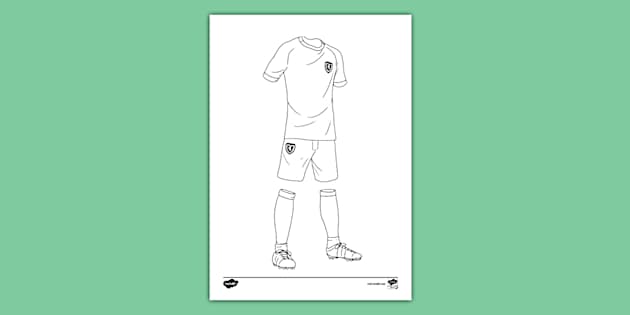 Czechia Home Kit Colouring | Colouring Sheet - Twinkl