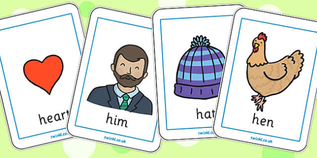 Initial h Sound Playing Cards (teacher made) - Twinkl