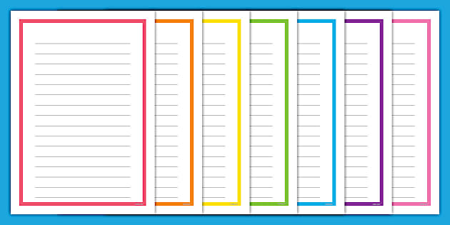 * NEW * Multicolour Page Borders | Twinkl (Teacher-Made)