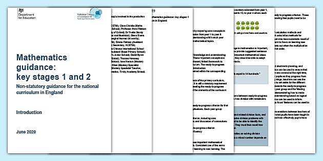 FREE! - Mathematics Guidance: Key Stages 1 and 2 Introduction