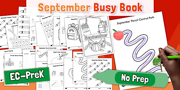 September Busy Book (profesor hizo) - Twinkl