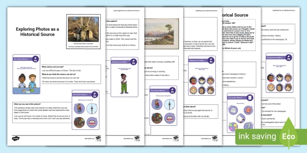 ANZHC: Sources & Perspectives History Explorer Cards Exemplar Y0-3