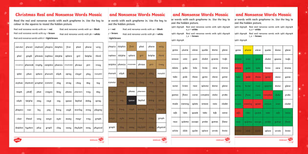 Christmas Phase 5 Phonics Mosaic