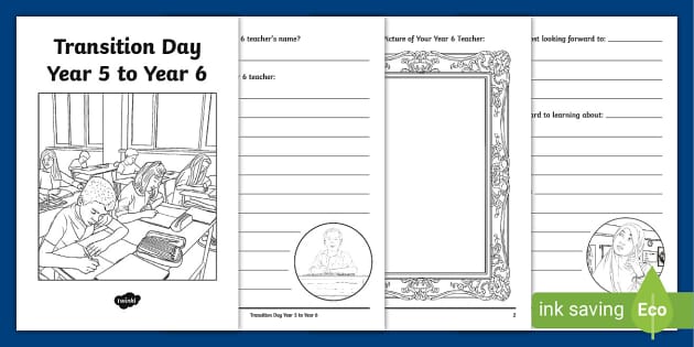 Transition Day Year 5 to Year 6 Booklet (teacher made)