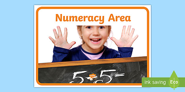 👉 Numeracy Area Photo Sign (teacher made) - Twinkl