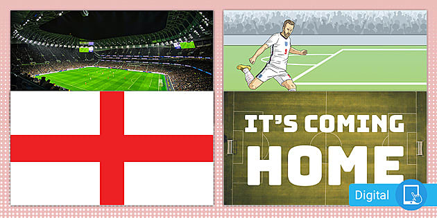 FREE! - England Football Digital Backgrounds | Twinkl Party