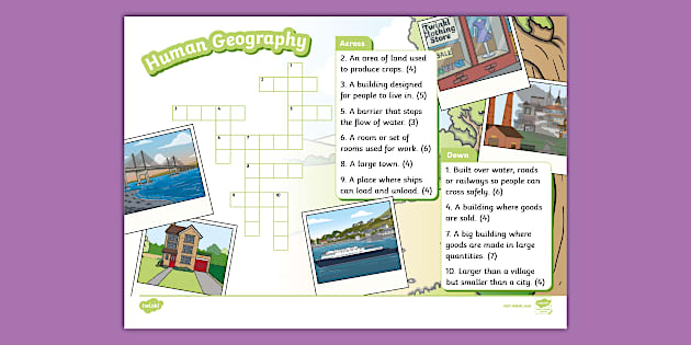 Human Geography Crossword - Twinkl - KS1 (professor feito) Human Geography Crossword - Twinkl - KS1 (professor feito)