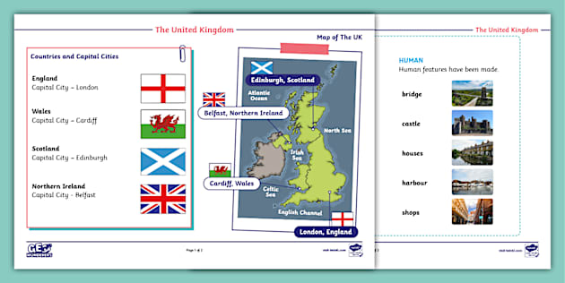 Geo Wonderers KS1 The United Kingdom SEND Knowledge Organiser