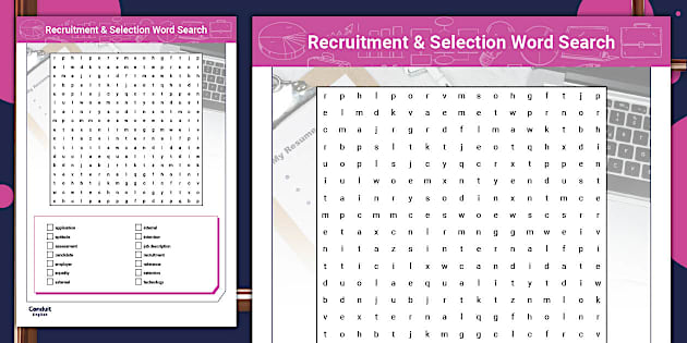 Recruitment & Selection Word Search