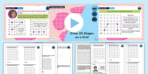 Year 4 White Rose Maths: Draw on a Grid Teaching Pack