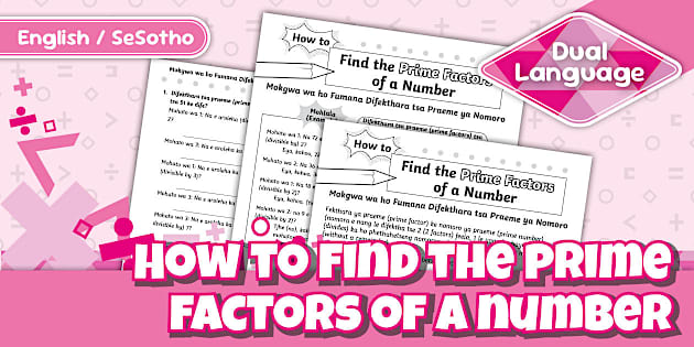 Grade 7 Maths - Term 1 - How to Find the Prime Factors of a Number ...