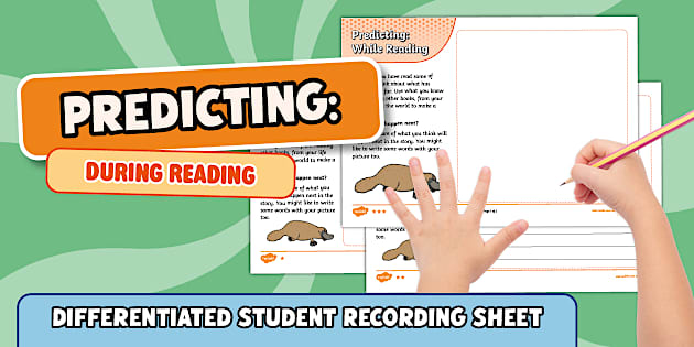Prediction Activity Sheet for Reading Comprehension