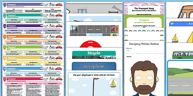 EYFS Transport Activity Planning and Continuous Provision Ideas Resource Pack