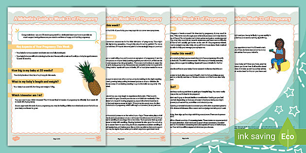 A Guide to Week 33 of Pregnancy (Lehrer gemacht) - Twinkl