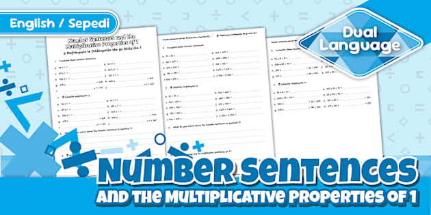 Grade 4 Maths Number Sentences & the Multiplicative Properties of 1