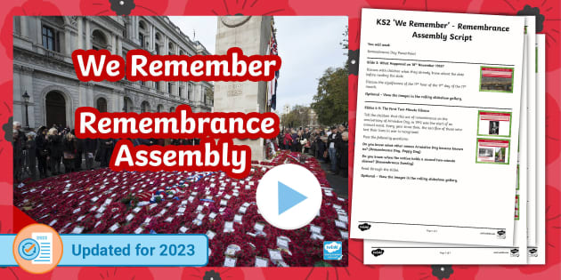* NEW * Remembrance Day Assembly Pack - KS2 | Primary Resources