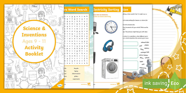 Science and Inventions Activity Booklet Ages 9 - 11 - Twinkl