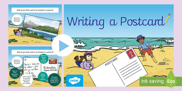 How to Write a Postcard PowerPoint (teacher made) - Twinkl