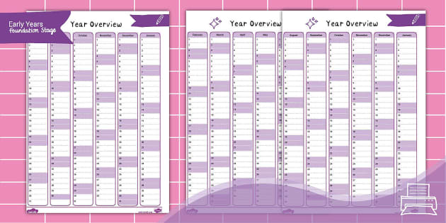 Kindergarten | Yearly Calendar | Teacher Planner - Twinkl