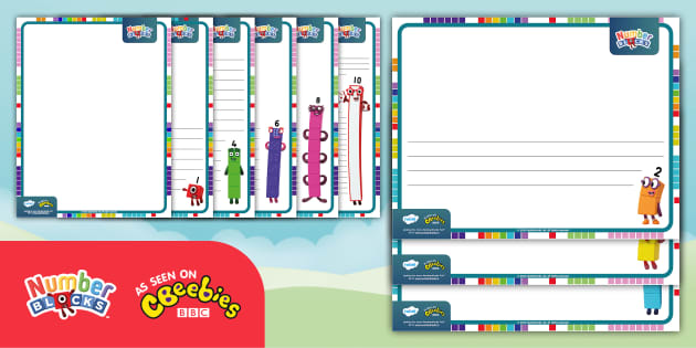 FREE Numberblocks: Math Journal Writing Pages (teacher made)