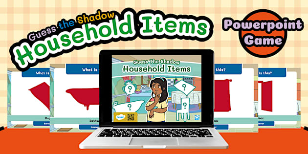Household Items Guess The Shadow Powerpoint Game