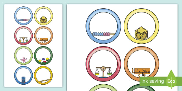 👉 Maths-Themed Name Tags (creat de profesori) - Twinkl