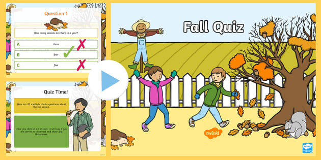 Autumn Quiz for Kids| Science Teaching Resources | Twinkl