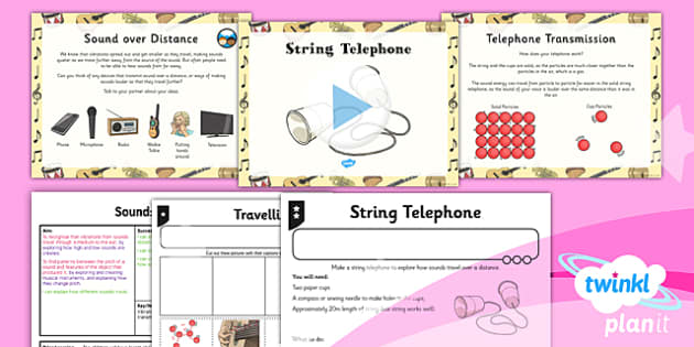 Science: Sound: String Telephone Experiment KS2 Lesson Pack