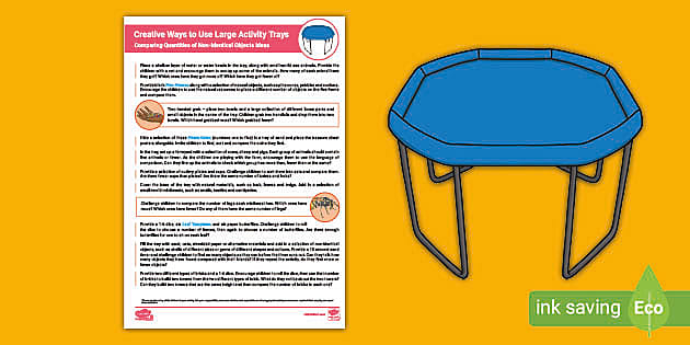 👉 EYFS Creative Ways to Use Large Activity Trays: Comparing Quantities of