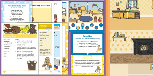 Childminder Goldilocks and the Three Bears Resource Pack