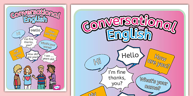 Conversational English Display Poster Teacher Made