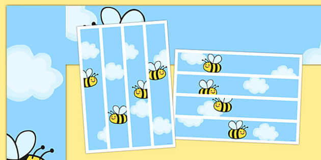 👉 Bee Themed Display Borders (teacher made)