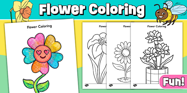 Flower Coloring Pages