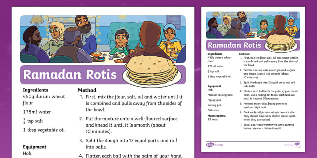 Rameena's Ramadan: Simple Roti Recipe (teacher made)