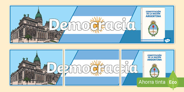 Pancarta: Democracia (nauczyciel wykonał) - Twinkl Pancarta: Democracia (nauczyciel wykonał) - Twinkl