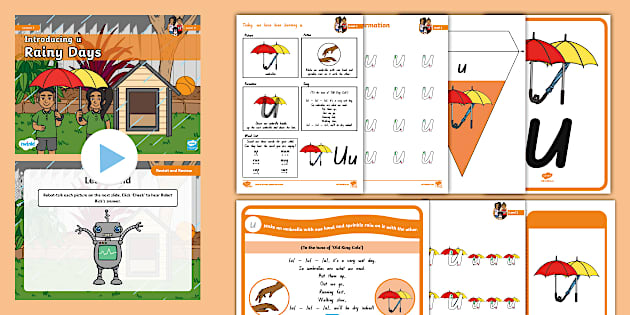 NZ Phonics: Level 2: Week 4: Lesson 3: 'u' Phonics Sound