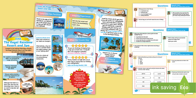 LKS2 Digging for Details: Resort Infographic Comprehension