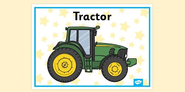 FREE! - Tractor Display Poster | Display Posters - Twinkl