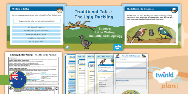 Foundation Writing The Ugly Duckling Letter Writing Lesson 2