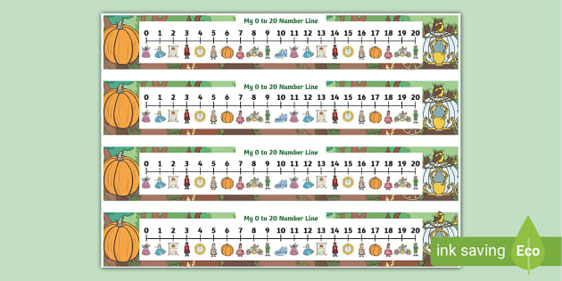 FREE! - Cinderella Number Lines 0 20 (teacher made) - Twinkl