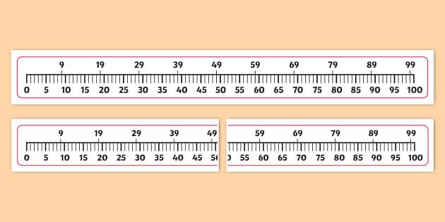 👉 * NEW * 0-100 Number Line to Support Backwards Counting