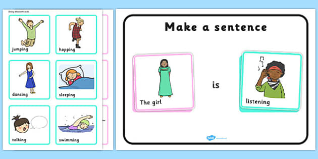 SV Make a Sentence Board and Cards (teacher made) - Twinkl