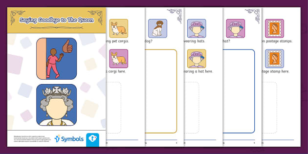 FREE! - Saying Goodbye To The Queen Symbols Activity | Twinkl SEND