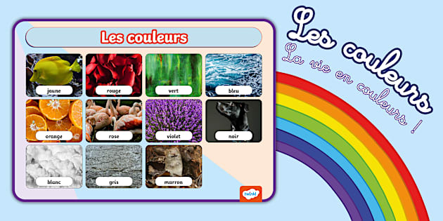 Affiche : Les couleurs