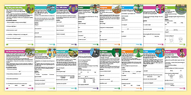 Daily Reading Comprehension Kindergarten PDF Worksheets